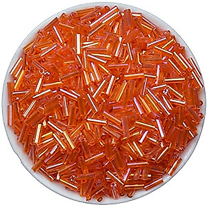 XUKY 2x6mm Multi Color Silver Lined Bugle Czech Glass Spacer Beads 500pcs/lot Austria Crystal Long Tube Beads For Jewelry Making-57955