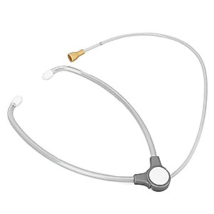 Hearing Aid Listening Stethoscope with Couple Used for Testing BTE, ITE, ITC, CIC, Stethoscope with Damping Home Double Head Sound Detection Earpiece