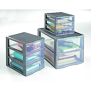 Sundis Orgamix Unit with Stop System Drawer and Ercgonomic Handle, Grey, A5/3