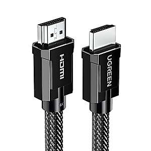 UGREEN 8K HDMI 2.1 Cable Certified 6.6FT Ultra High Speed HDMI Cord 4K 120Hz 48Gbps HDCP 2.2&2.3 eARC HDR Dolby Compatible for PS5 Xbox Series X Nintendo Switch Roku TV Laptop Monitor