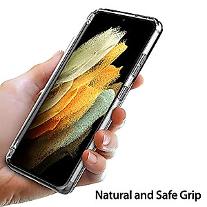 araree FLEXIELD Pen Convenient S-Pen Slot Clear Transparent Flexible Cover Compatible with Samsung Galaxy S21 Ultra Flexible Full Protective Case