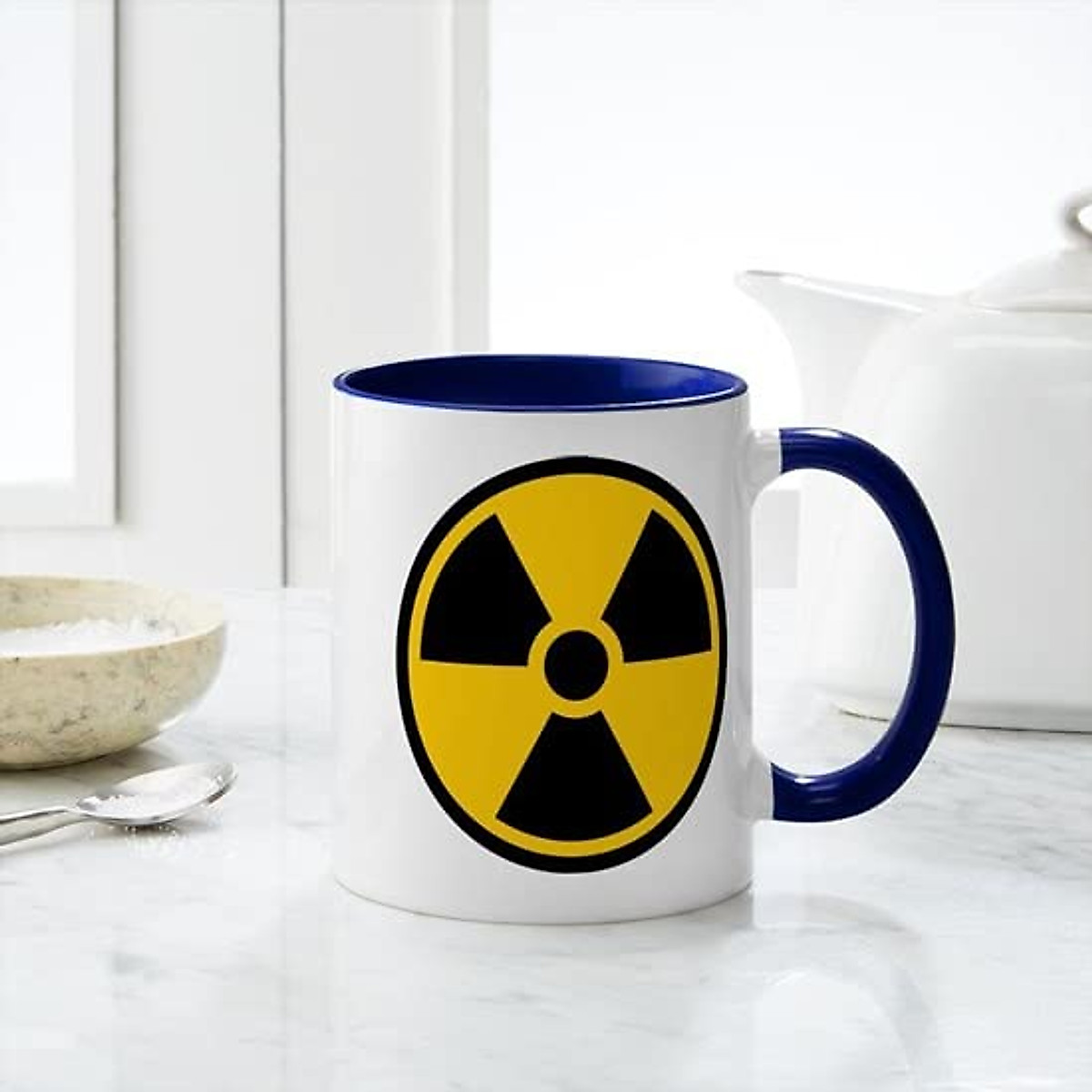 CafePress Radioactive Symbol Mugs Ceramic Coffee Mug, Tea Cup 11 oz