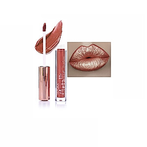 Matte Metallic Lip Gloss Long Lasting Waterproof Strong Pigmented Not Stick Cup Diamond Shimmer Liquid Lipstick Makeup for Women