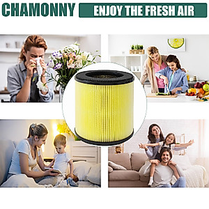 CHAMONNY B-D02U Filter Replacement, Compatible with VEWIOR B-D02U Air Purifier & MOO-KA B-D02L and KOIOS B-D02L Air Purifier, 2Pack
