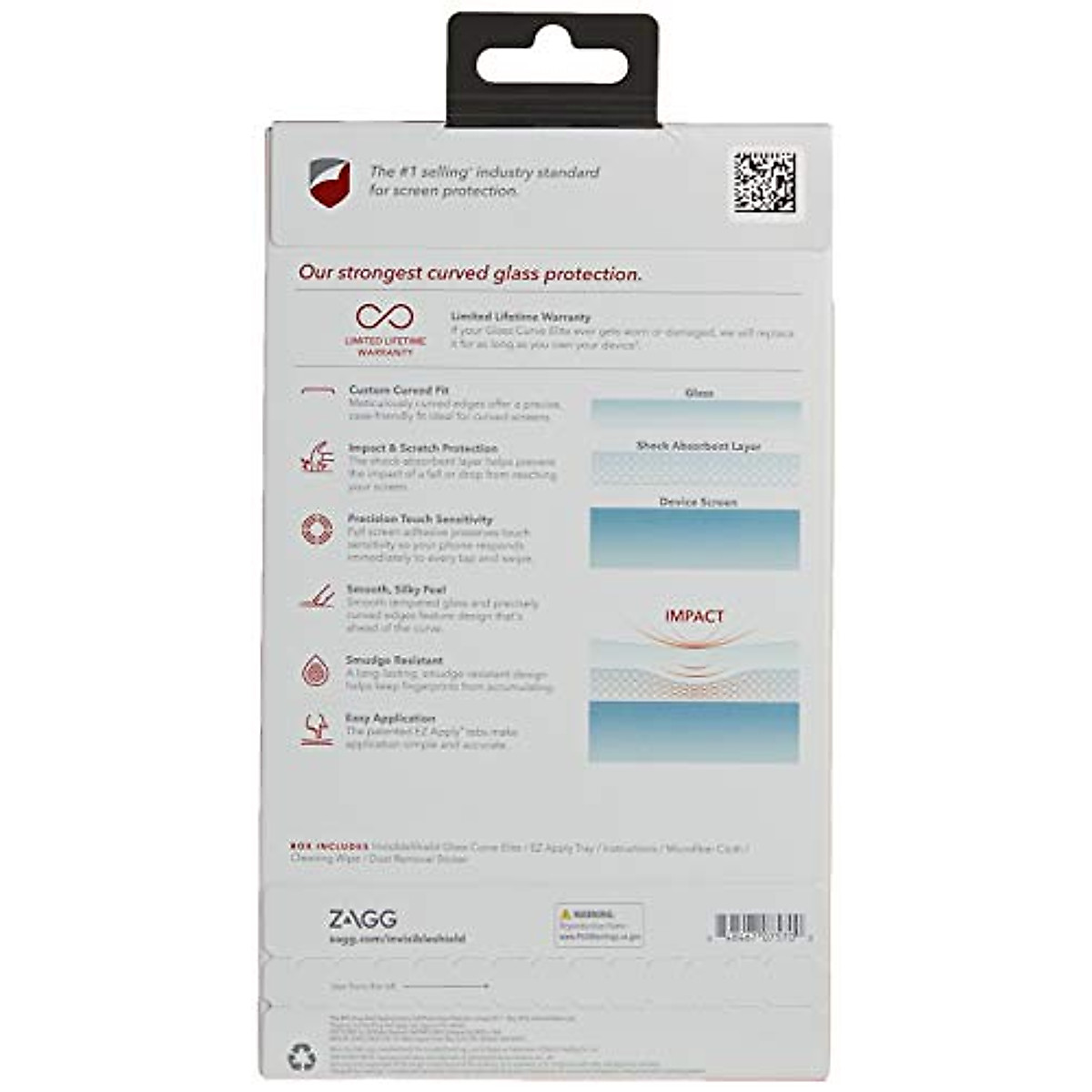 ZAGG InvisibleShield Glass Curve Elite - Screen Protector for Samsung Galaxy Note 9 (200101855)