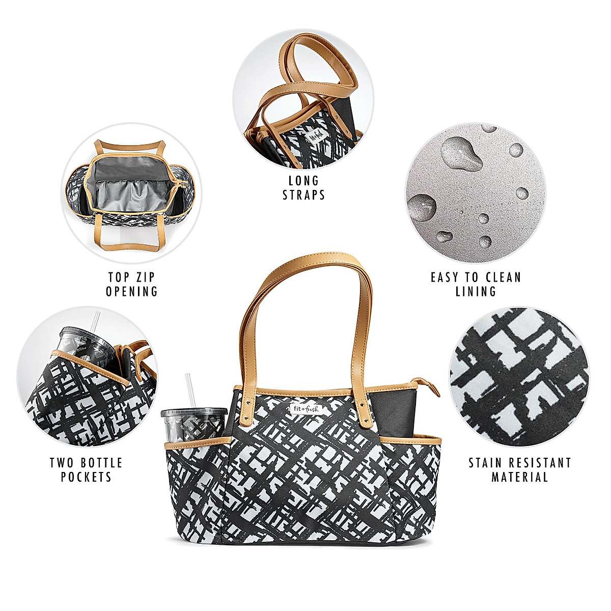 Fit+Fresh Navarto Adult Insulated Lunch Bag women love as Lunchbox or Lunch Tote, Cute Small Lunch Box For Women, Lunch box Men, Lunch Bags Women, Insulated Lunch Box, Lunch Boxes, Adult Lunch, Black