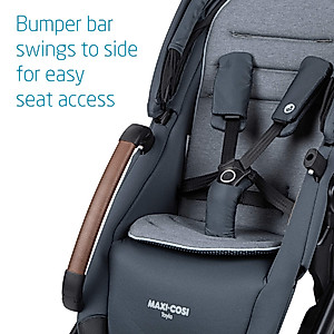 Maxi-Cosi Tayla Stroller, Modular Lightweight Stroller Seat, Parent or World Facing, Essential Graphite