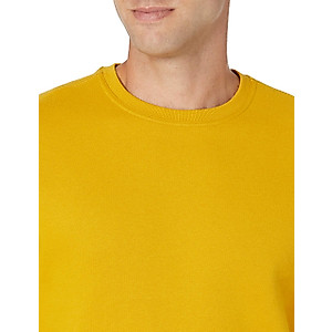 Amazon Essentials Men's Fleece Crewneck Sweatshirt (Available in Big & Tall), Gold, Small