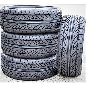 Set of 4 (FOUR) Forceum Hena All-Season High Performance Radial Tires-235/45R17 235/45ZR17 235/45/17 235/45-17 97W Load Range XL 4-Ply BSW Black Side Wall