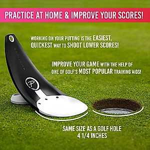 PuttOUT Premium Pressure Putt Trainer - Perfect Your Golf Putting (Orca)