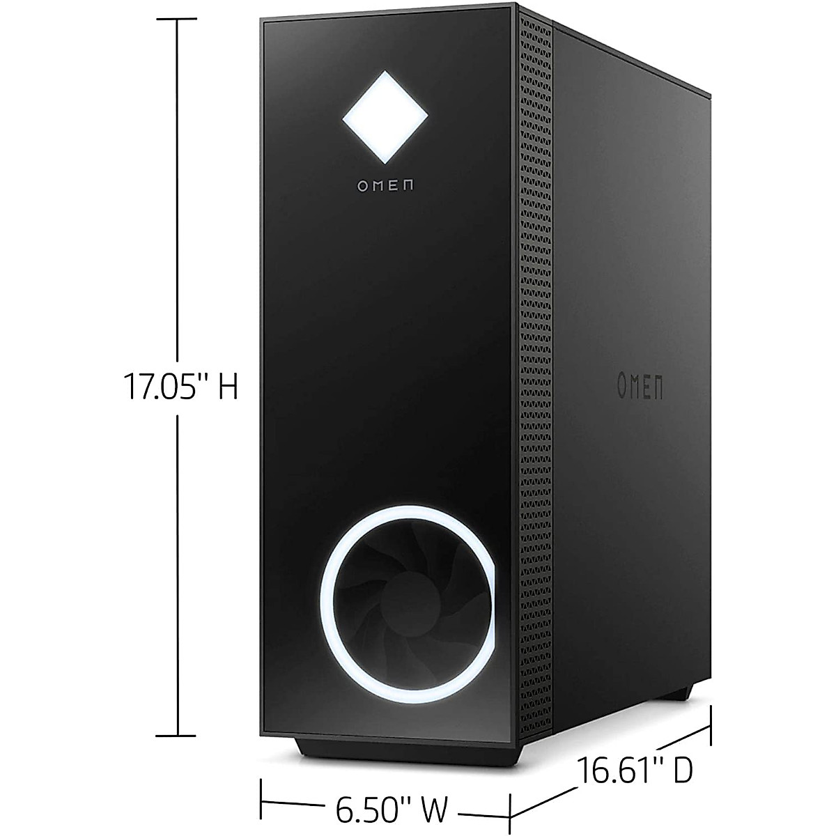 HP Omen 30L GT13 Gaming Desktop, AMD Ryzen 5 5600X Processor, GeForce RTX 3060 Graphics, 32GB DDR4-3200 RGB SDRAM, 1TB PCIe SSD+2TB HDD, RGB LED Lighting, Wi-Fi 6, 800W Power Supply, Win10 Home
