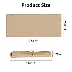 Repotting Mat for Indoor Plants Mini Potting Mat Succulent Plant Transplanting Plant Repotting Mat 24*12inch Portable Potting Tray Leather Material Foldable & Storageable Houseplant Succulent (Beige)