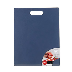 Copco Large Plastic Cutting Board, 11x14-Inch, Steel Blue