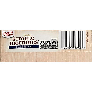 Duncan Hines Simple Mornings Blueberry Streusel Premium Muffin Mix, 20.5 oz