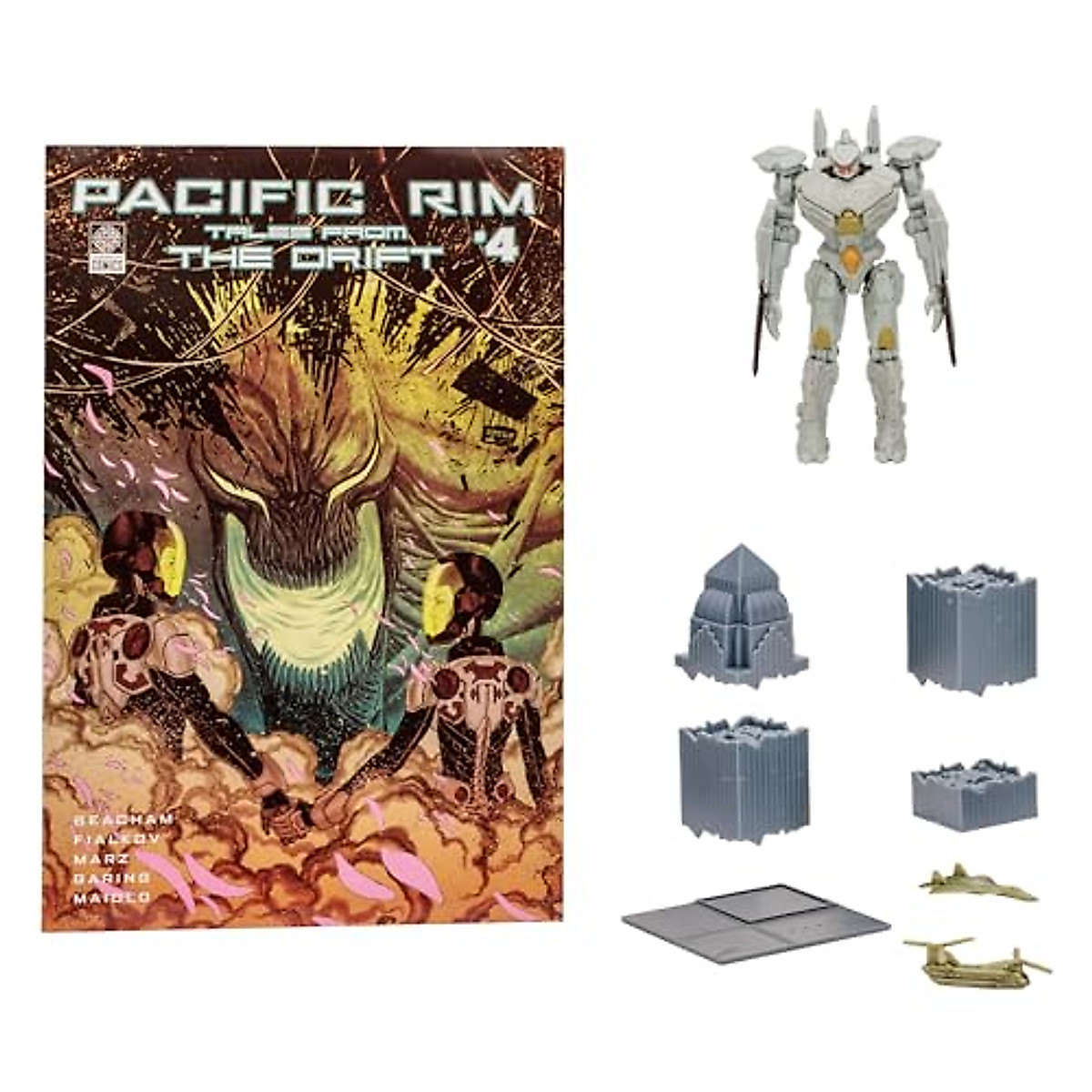 Pacific Rim McFarlane Toys Striker Eureka (Jaeger) 4" Scale Figure Playset with Comic
