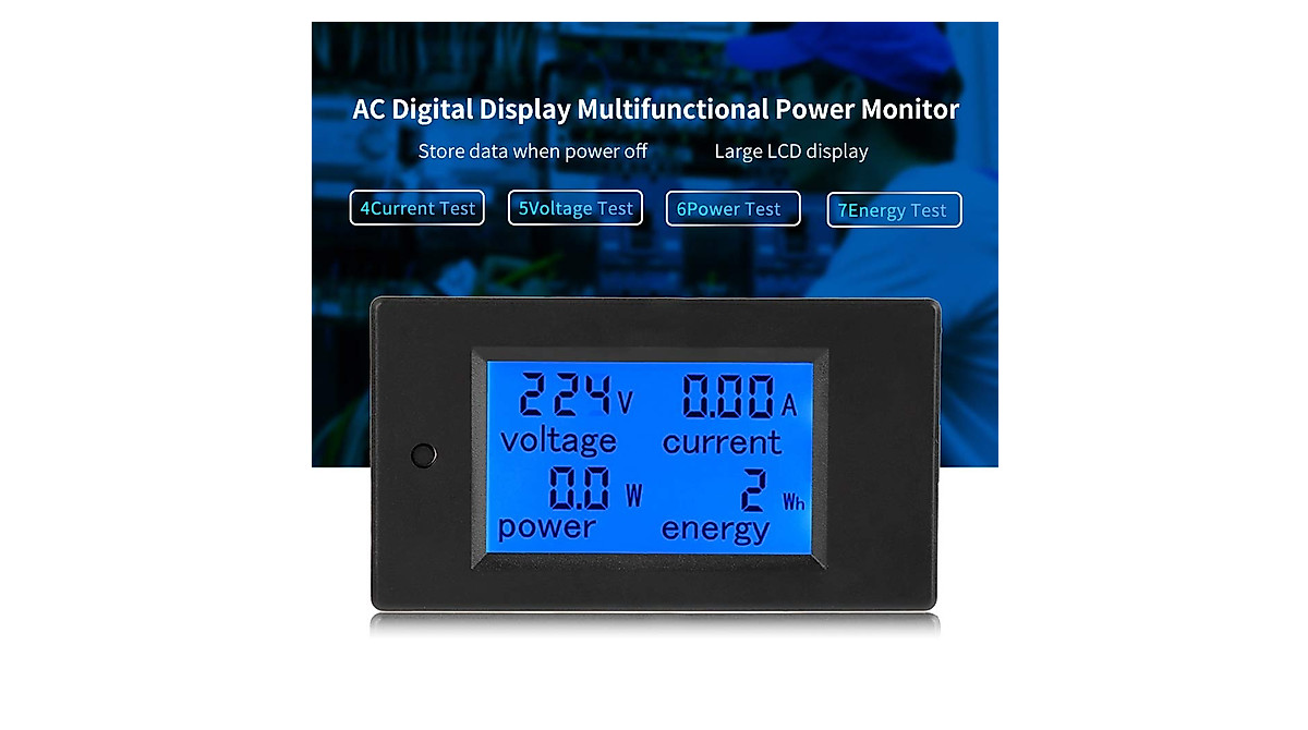 AC Voltage Power Meter - Accurate Energy Measurement