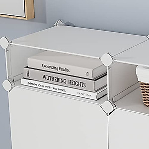 MAGINELS Shoe Rack, 7 Tier Shoe Storage 24 Pair Plastic Shoe Cabinet with Open Storage Shelves for Closet Hallway Bedroom Entryway White