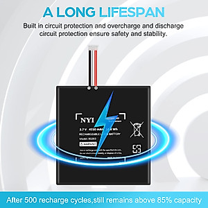 NYI Upgraded 4550mAh HAC-003 Battery Replacement Compatible with Nintendo Switch Console Handhold HAC-001,High Capacity Internal Battery with Installation Tools Kit