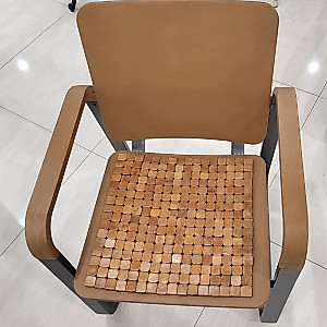 HJJKKH Bamboo Chair Seat Pad,Summer Office Chair Seat Cushion,Cooling Bamboo Car Seat Mat,Summer Breathable Car Seat Cover Cushion for Auto Supplies Office Chair and Home Sofa Pads