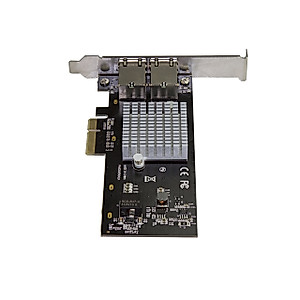 StarTech.com Dual Port 10G PCIe Network Adapter Card - Intel-X550AT 10GBASE-T & NBASE-T PCI Express Network Interface Adapter 10/5/2.5/1GbE Multi Gigabit Ethernet 5 Speed NIC LAN Card (ST10GPEXNDPI)