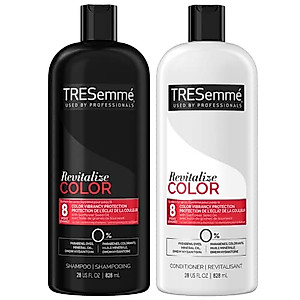 Tresemme Shampoo and Conditioner Set, Color Revitalize, Protects Hair Color for Weeks with Sunflower Seed Oil for Healthy Hair, 28 Fl Oz each