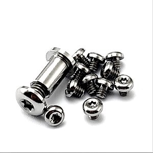 Titanium Screws Pivot Dress Kit Fit For Benchmade Bugout 535 Accessories Attachments,11 pieces T6 shank screws (Silver)