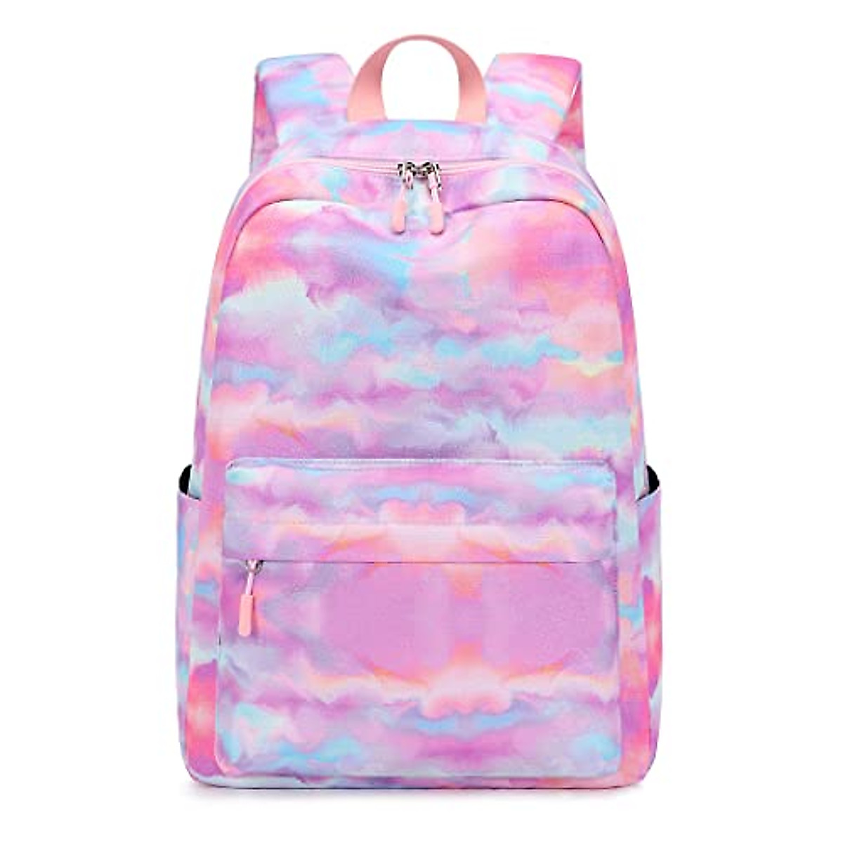 Swacort Backpacks Hot Pink Lightweight Backpack Women Casual Large Bookbag Canvas Daykpack Anti-Theft Durable Travel Backpack