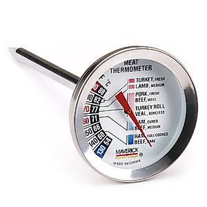 Maverick Housewares Oven-Chek Gourmet Roasting Thermometer, Silver