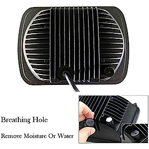 AMUNIESUN 4PCS 4X6 LED Headlights For Chevy Suburban C10 C20 K10 K30 K5 Blazer (1981-1987) Pick Up Trucks, Sealed High Low Beam DOT APPROVED H4651 H4642 H4652 H4656 H4666 H4668 H6545 Conversion Kit