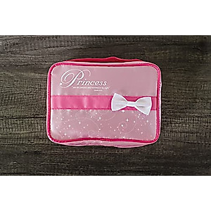 Princess Bible Cover for Girls, Zippered, with Handle, Canvas, Pink, Medium
