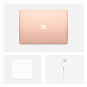 Early 2020 Apple MacBook Air with 1.1GHz Intel Core i3 (13-inch, 16GB RAM, 256GB SSD Storage) (QWERTY English) Gold (Renewed)
