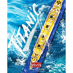 dOvOb Micro Mini Blocks Titanic Model Building Set with 2 Figure, 1872 Piece Mini Bricks Toy, Gift for Adults and Kids