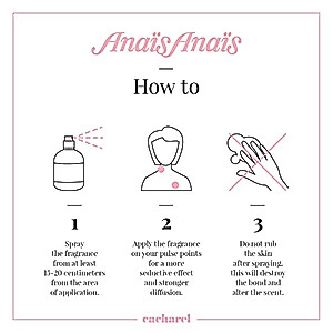 Cacharel Anais Anais Eau de Toilette Spray Perfume for Women, 3.4. Fl. Oz.