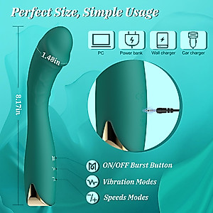 Realistic Curved G spot Vibrator - Classic Sex Toys for Women with 10 Vibration & One-Burst Dildo Vibrator, Adult Sex Toys & Games Clitoral Vagina G Spot and Anal Stimulation for Women and Couples