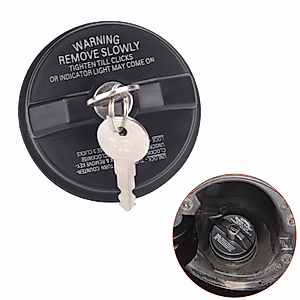 ZONFANT Locking Gas Cap W/2 Keys, Lock Fuel Cap Compatible With Chevy Honda Nissan Acura Mazda Cadillac GMC Vehicle 4Runner FJ Cruiser Silverado Camaro And More, Replace#10504 77300-47020