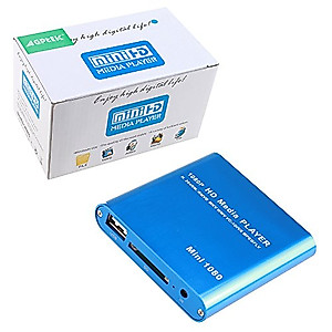 AGPtEK Mini 1080P Full HD Digital Media Player - MKV/ RM-SD/ USB HDD-HDMI