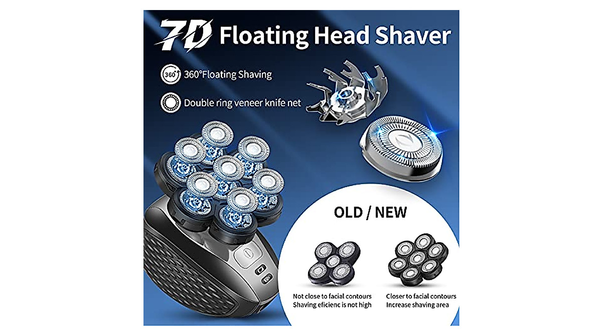 Roziaplus 7D Electric Shaver - Ultimate Bald Head Grooming