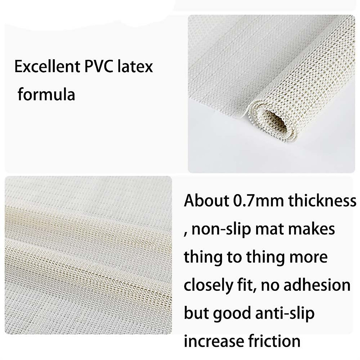 Shelf Liner Drawer Liner Non-Slip Mat Shelves Liners Grid Pattern PVC Grip Liner Anti-Slip Mat for Kitchen Cabinets Dresser Refrigerator(30x50cm)