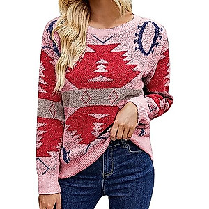 Women Ugly Christmas Sweartshirt Batwing Cardigan for Women Holiday Shirts Merry Christmas t Shirt for Women Funny Xmas Lounge Vintage Vacation Elegant Casual Clothing Woman Fashion Cute Tops for