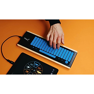 Keys Pad Accessory for J-Play MIDI controller - 17 Keys and Effect Zone, Dedicated Musical App Included, Plug & Play Music instrument Water Edition