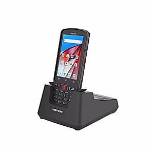 MEFERI ME40K Android 12 Barcode Scanner with Pistol Grip and Charging Cradle, Equip with Zebra SE4710 Scan Engine, PDA Mobile Computer Snapdragon Octa-core CPU, 1D/2D/QR, 4G BT WiFi GPS NFC, 5180mAh