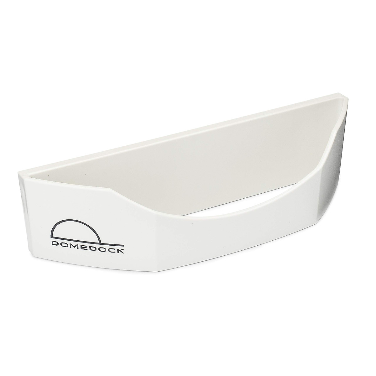 The ORIGINAL DomeDock! American, patented, Wall Mount Rack 20 Ball Cap Storage. Compact Hat Organization System. Made and Shipped in USA. (Single, White)