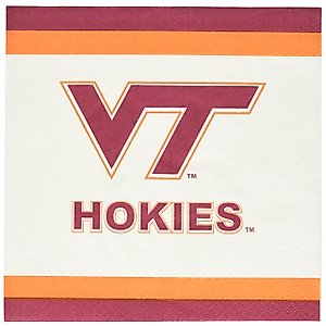 Mayflower Distributing Company Virginia Technology Lunch Napkin, 6.5-Inch, Multicolor