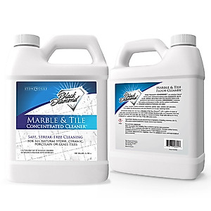 Black Diamond Stoneworks MARBLE & TILE FLOOR CLEANER. Great for Ceramic, Porcelain, Granite, Natural Stone, Vinyl and Brick. No-rinse Concentrate.(1-Gallon)