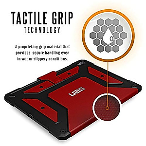 UAG Folio iPad Pro 12.9-inch (3rd Gen, 2018) Metropolis Feather-Light Rugged [Magma] Military Drop Tested iPad Case with Apple Pencil Holder