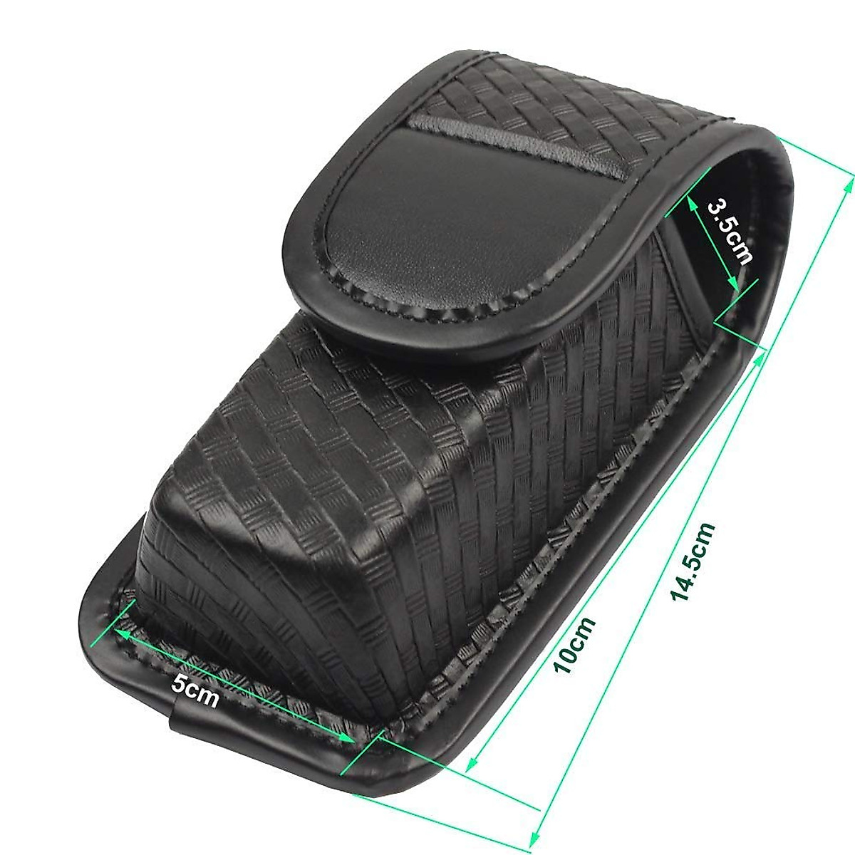 LytHarvest OC/Mace Spray Holder Pouch for MK3 Canister, OC Pepper Spray Holster Pouch (Basketweave Black)