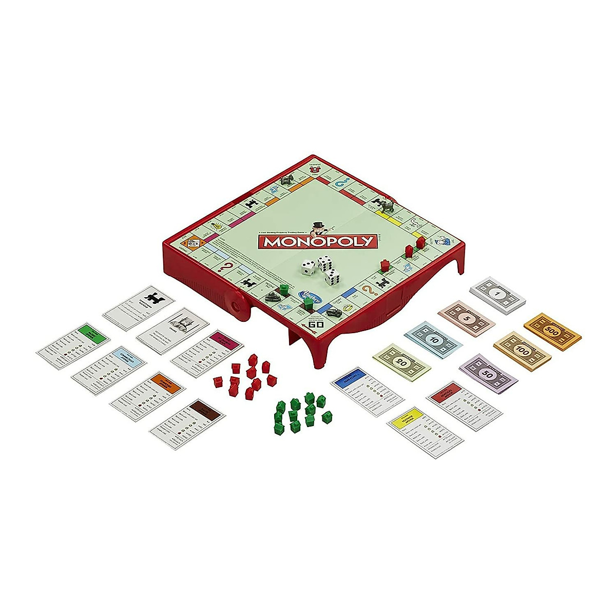 Hasbro Family Grab and Go Variety Pack Bundle: Clue, Monopoly, Connect 4 and Hungry Hungry Hippos Travel Sized Board Games (4 Items)