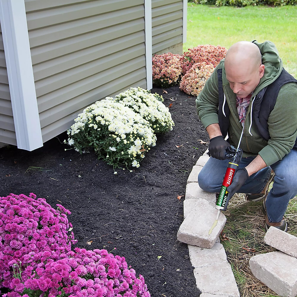 Loctite PL500 Landscape Block & Stone Adhesive, 10 fl oz, 12, Cartridge