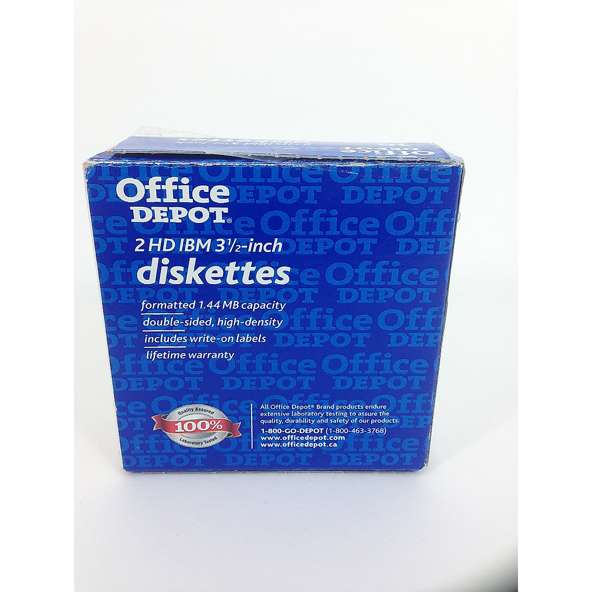Office Depot 2 HD IBM 3 1/2-inch Diskettes (Box of 10)