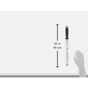 Victorinox Round Finecut Butcher Sharpening Steel, Black/Silver, 30 x 5 x 5 cm